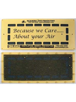 Pro-vent duct covers Protective Coverings