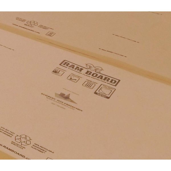 Custom printed Ram Board rolls Protective Coverings